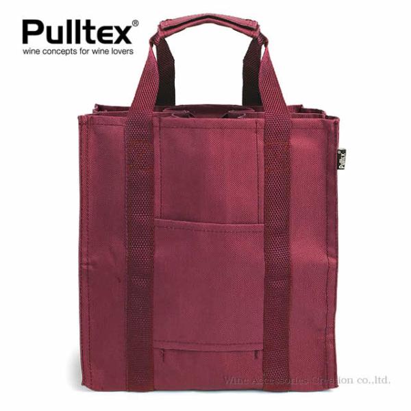 ■プルテックス ワインバッグスペインPULLTEX(プルテックス)社オリジナルデザインのワインボトル６本を持ち運べるワインバッグです。持ち手部分にもなる縦のベルトが、ワインボトルを底から支える設計となっており、安定＆安心して運ぶことが可能で...