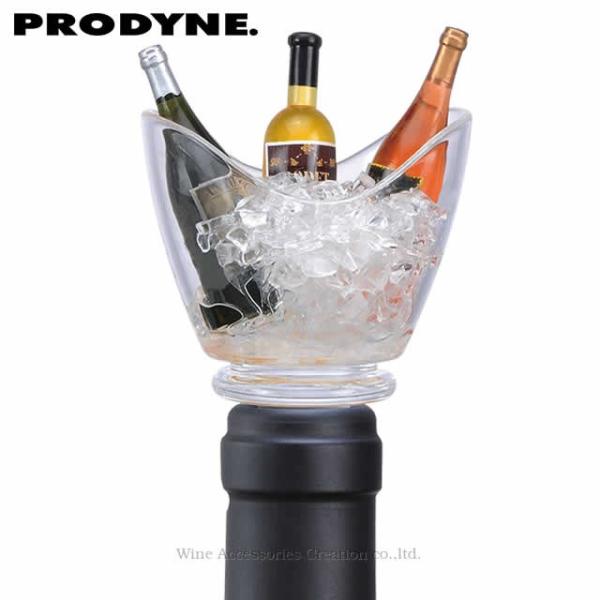 ボトルを入れたミニチュアのワインクーラーがデザインされた涼しげな雰囲気＆少し大きめのボトルストッパーです。抜栓後のワインボトルをお洒落に演出します。日本酒（一升瓶）にも対応しているので、さまざまなボトルにご使用いただけます。■商品詳細・本体...