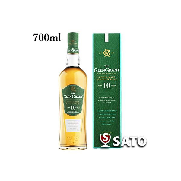 グレングラント 10年　シングルモルトスコッチウイスキー　40度　700ml　スペイサイド　専用BOX付種類：　　　　シングルモルトスコッチウイスキー原材料　　　　モルト製造者　　　　シーティースピリッツジャパン(株)