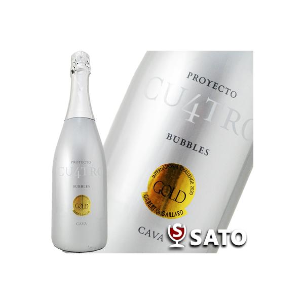 PROYECTO CU4TRO CAVA　CLOS MONTBLANC◆生産者　クロ・モンブラン◆種類　　スパークリングワイン(泡白)◆内容量　750ml◆度数　　12.0％◆品種　　マカブー40%、チャレッロ40%、パレリャーダ15%、シ...