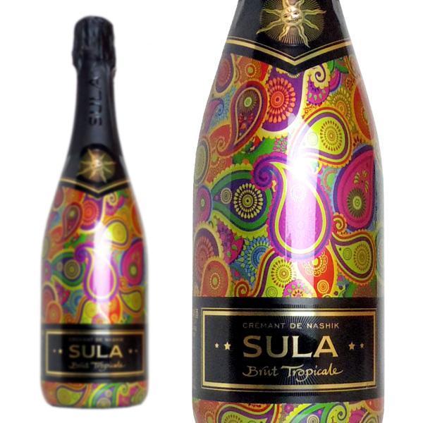 日本へは600本のみの希少ワイン！シャンパン方式（瓶内二次発酵）で造られるスラヴィンヤード ブリュット トロピカル！21世紀の大国インドの衝撃！世界のワインのプロを虜にする史上最高のインドワイン！ピノノワール70％、シラーズ15％、シュナン...