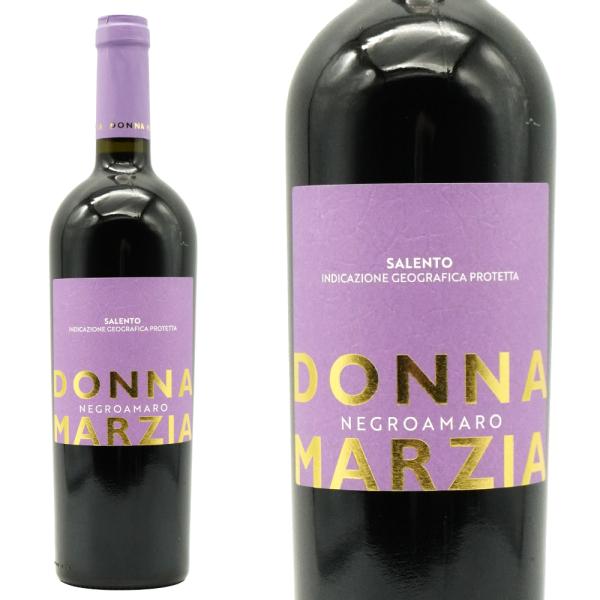 【12本以上お買い上げで送料無料】コンティ・ゼッカ・ドンナ・マルツィア・ネグラマーロ[2024]年（サレントIGT）・ポリフェノール5倍やさしい香りが特徴の公爵家のワインとしてワイン王国28号で★★★★4つ星　特選ベストバイワインに選ばれま...