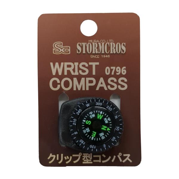 リストコンパスです。／時計のベルトに装着ほか挟んで使用／クリップ型