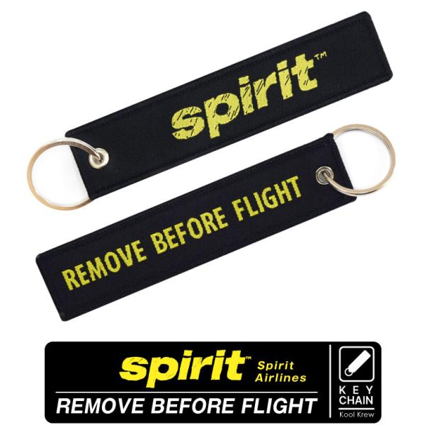 Kool Krew  ( クールクルー )スピリット航空Spirit Airlines REMOVE BEFORE FLIGHTフライトタグ 繊細刺繍 送料無料【スピリット航空（Spirit Airlines）】アメリカ合衆国にて定期便およ...