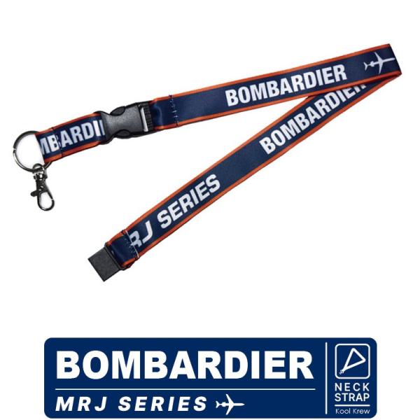 Kool Krew ネックストラップBOMBARDIER CRJ SERIES【 送料無料 】エアラインファンの皆さまに贈る新ブランド 「KOOL KREW」プレゼントにも人気。IDパス、スキーパス、スマホ・鍵など付けるなどあらゆる場面で使...