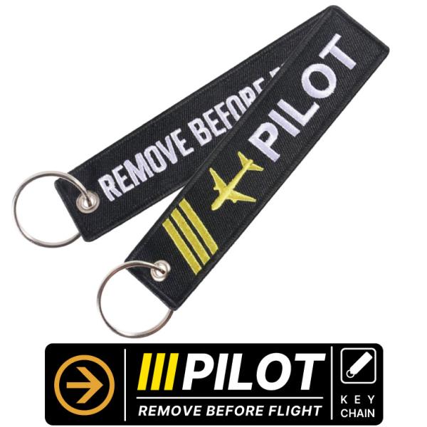 【発売日：2022年09月16日】PILOT パイロット REMOVE BEFORE FLIGHTカラー Black （1個）メール便 全国一律 送料無料 ※画像は裏表です。定番のキーチェーンタグシリーズ。バックに付けてもＯＫちょっとしたア...