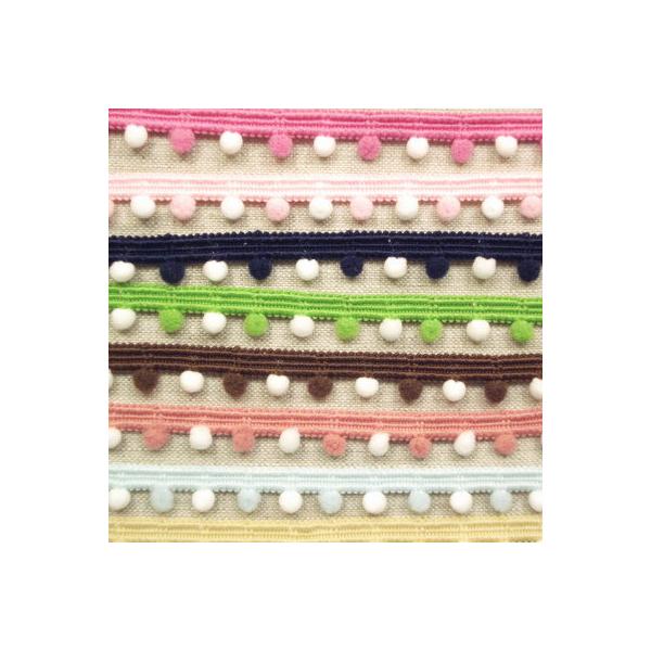 ●球直径　約5mm（1M）※ご注文頂いた長さにカット致します。数量2＝2Mになります。※長さにより、継ぎ目がある場合が御座います。★メール便は15Ｍまでになります●素材：ナイロン/ポリエステル●カラー：11色展開●まとめ買い割引1反=15M...