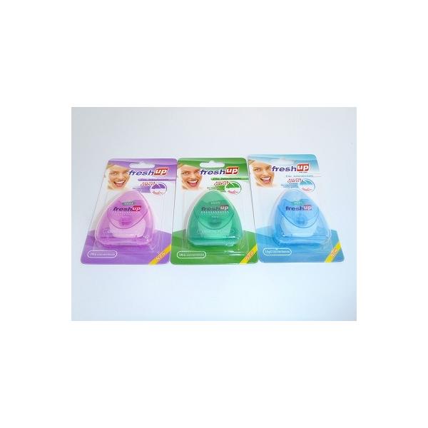 デンタルフロス　10個セットです。　Dental floss　ワックス付ですのでスムーズに入ります。　50mの長さがあります。 　口臭予防　＆　歯周病予防　にはデンタルフロスが一番です。　ヨーロッパで市販されている人気のデザインです。　お風...