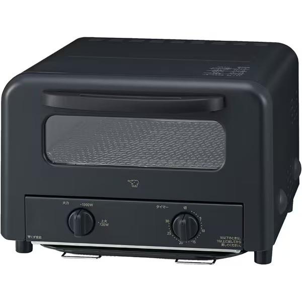 1300Wの上下加熱と、720Wの上火グリルを切りかえられるオーブントースター4枚焼き すばやく焼き上げる石窯仕立て  最大25cmのピザも焼ける！