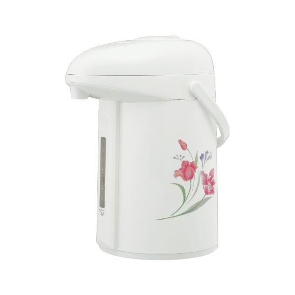 押すだけポット（ガラス）みエ〜る かる〜い力でラクラク給湯  2.2Lまほうびんだから一年中使えて、しかも省エネ！