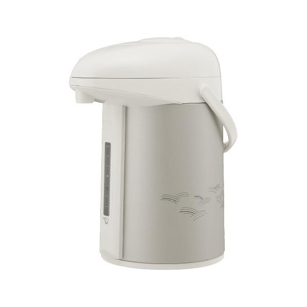 押すだけポット（ガラス）みエ〜る かる〜い力でラクラク給湯  2.2Lまほうびんだから一年中使えて、しかも省エネ！