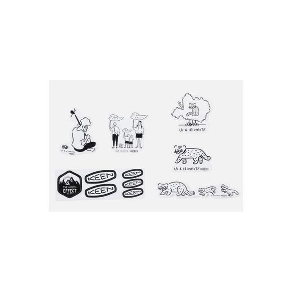 Us 4 IRIOMOTEのステッカーとKEENロゴが入った スペシャルパック Collaboration with Us 4 IRIOMOTE Artwork by Yu Nagaba  ・耐水・耐UV加工 ・スマートフォンやキャンプギア...
