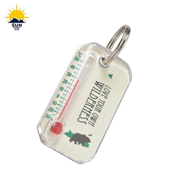 ■サイズ：5cm×2.5cm■重量：15ｇSUN COMPANY サンカンパニー ルマジップ エイアンドエフはジッパーの止め具やキーホルダーなどに付けておける温度計付きキーホルダーです。裏面には風速と温度から算出する、ウインドチルの表がつい...