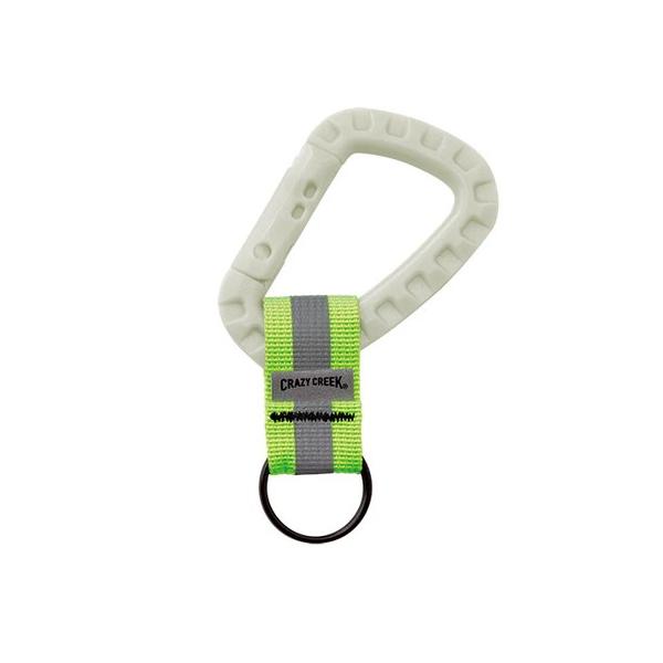 蓄光のカラビナ付きのキーホルダーで、バックパックやポーチの目印として、引き手として、様々な用途に活用できます。  CRAZY CREEK クレイジークリーク ライトオン グローカラビナ は蓄光のカラビナ付きのキーホルダーです。 リフレクター...