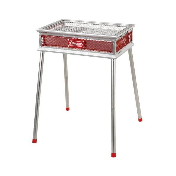 ■商品詳細  通気性抜群でサビに強いメッシュボディーのオールステンレス製グリル  ■引き出し式ロストルで炭の補給や交換が簡単  ●焼面サイズ：約30×45cm ●使用時サイズ：約51×34×40/70（h）cm ●収納時サイズ：約50×34...