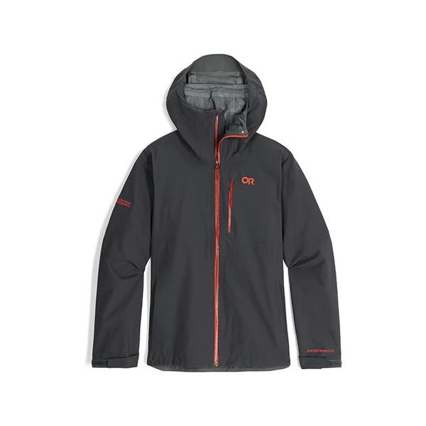 アウトドアリサーのベストセラー、3層構造の高性能、男性向けレインシェルがアップデートして新登場。軽量で通気性があり、防水性に優れ、雨天の環境下で優れた動きやすさを発揮します。  OUTDOOR RESEARCH アウトドアリサーチ メンズ ...