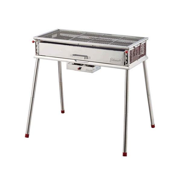 商品詳細 うちわ不要！ 調節可能なファンの力で簡単着火・火力をコントロールできるBBQグリル  ■ファンを使用し続ければ安定した火力をキープ ■ファンの取り外し可能 ■鉄板付き  ●焼面サイズ：約30×68cm ●使用時サイズ：約80×52...