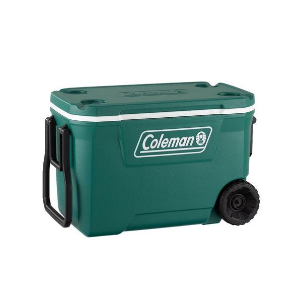 保冷力約5日　連泊にも使いやすい容量約58Lのホイールクーラー  ■車輪つきで持ち運びも楽　  ●本体サイズ：約72×40×46（h）cm ●重量：約6.3kg ●容量：約58L ●材質：ポリエチレン、ポリプロピレン、スチール、発泡ウレタン 爆買