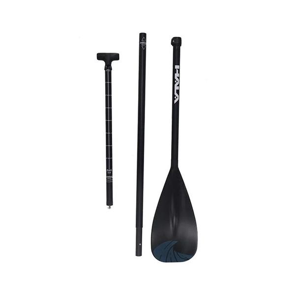 Hala ハラ グラフィック カーボン B-LINE レバーロックパドルはHALAのボードに付属される3ピースパドルです。  ■SPEC■ ・サイズ：172cm〜228cm ・重量：1010g ・シャフト素材：カーボン ・ブレード：プラスチ...