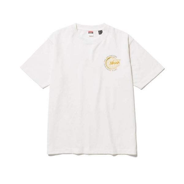NANGA×北斗スポーツ　別注Ｔシャツ（LET’S CONTINUE THE ADVENTURE TEE）  ■素材  生地：本体／綿100％　リブ／綿100％  ■サイズ  サイズ/S/M/L/XL 着丈/66/69/72/75 肩幅/4...