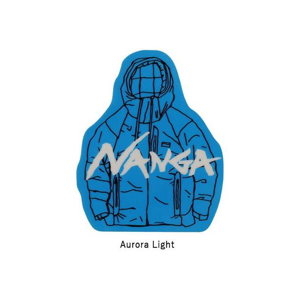 定番のダウン製品がステッカーに  手描きによる動きのある線、ポップな色つかい、遊び心を大切に しながらアウトドアアートを制作されているウシオダヒロアキ氏に 制作を依頼したステッカーのプロダクトバージョン。  ナンガの誇り、ダウン製品のステッ...