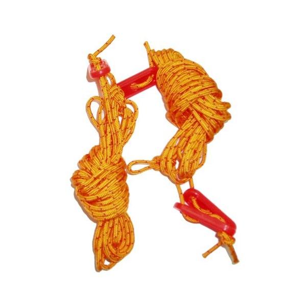 ★ツェルトをより一層、効果的に使うために必要なロープのセットです。ストックなどで設営する際には必需品です。(ポールセットに同封されているものと同じものです。)■サイズ：4m■重量：50g■セット内容：×2本、自在4個付■ブランド（メーカー）...