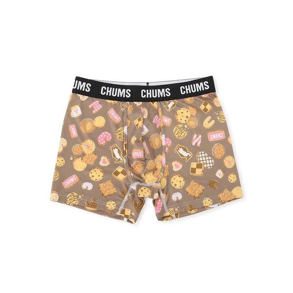 シーズングラフィックを全面にプリントしたボクサーパンツ  〈商品仕様〉 ・速乾性に優れたポリエステル素材 ・前開き仕様 ・ストレッチ素材 ・抗菌防臭加工 ・ドライ加工 ・ウエストゴムにはCHUMSロゴ入り ・シーズングラフィックを全面にプリ...