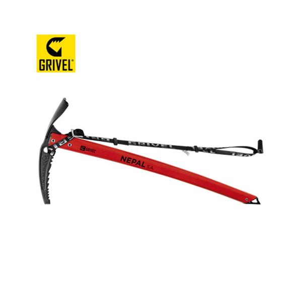 ネパールSAはピックやアッズのエッジをやや取ってあるが、丈夫な熱間鍛造ニッケルクロムモリブデン鋼製のヘッドで締まった雪でもしっかりと効き、取り回しの良さを考慮した造りになっています。緩くカーブしたS.A.(self-arrest)シャフトは...