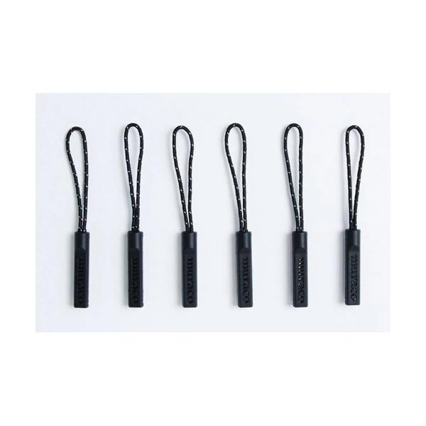 グローブをした手でも掴みやすい、ムラコオリジナルのジッパーの引き手です。バッグやテントの引き手と交換・取り付けすることで、格段に操作性を高めます。コードには反射素材を織り込んであり、夜間の視認性を高めています。6個セット。   ■Point...