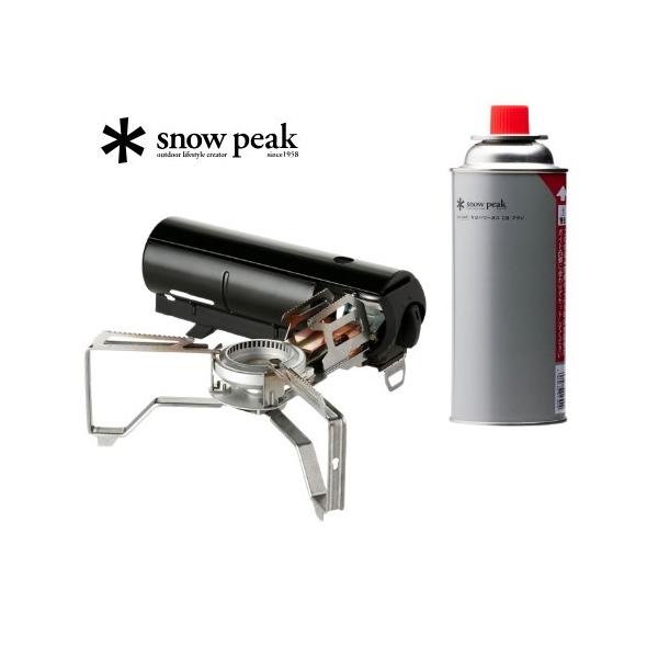 スノーピーク HOME＆CAMP バーナーとギガパワーガスCBブタンのセット商品です。【BLACK】  【スノーピーク HOME＆CAMP バーナー】  五徳をコンパクトに収納できる構造をもった、卓上ガスコンロ。 すっきりと美しいフォルムで...