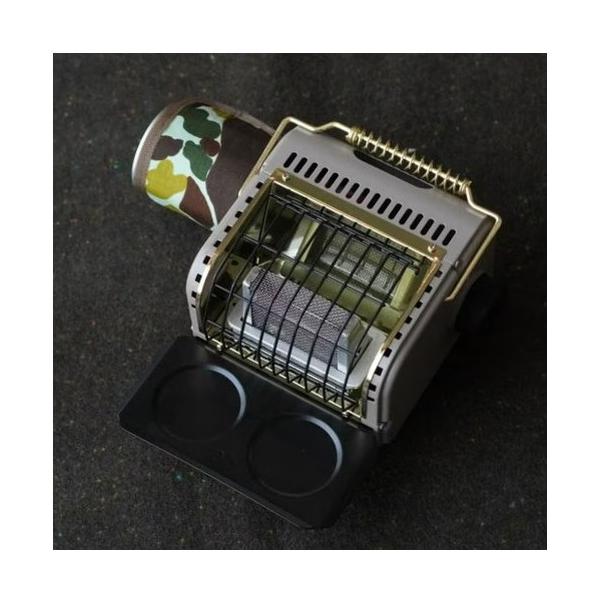 SHANK HEATER 25'limited 【 BLUE GRAY 】  こだわりのディテールで  ・ストーブガード部はステンレス材にブラックセラミック塗装 ・周りのパネルは真鍮製 ・ボディはステンレス材にブルーグレー塗装 ・調整ノブは...