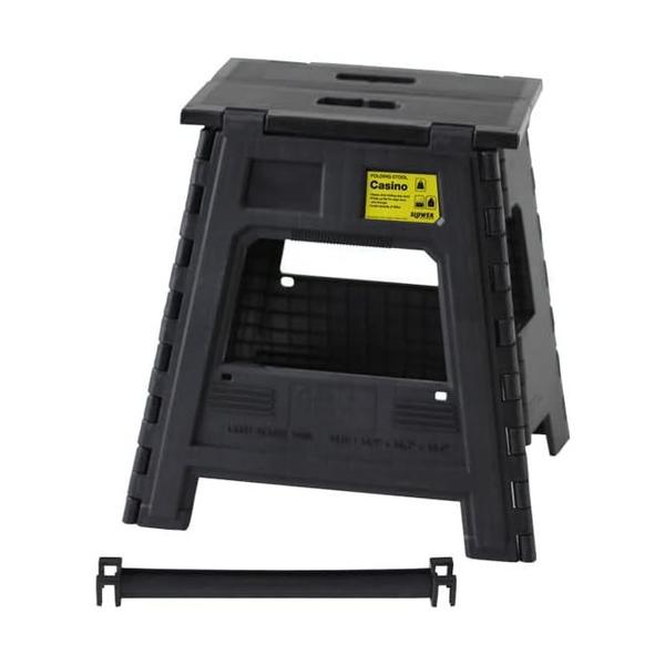 ■商品詳細  使用時：390×400(H)×320 折畳時：390×500(H)×53mm 天板座面：310×215mm 重量：約1850g 動的耐荷重：125kg 静的耐荷重：180kg  ※補強バー付属