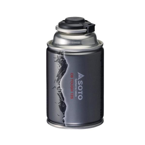 イソブタン・ノルマルブタン・プロパンを配合し、 OD缶と同等のパフォーマンスを発揮するCB缶。  CB TOUGH（シービー　タフ）  用途によって使い分けできる2サイズ展開。  外れにくく、無くしにくい。 キャップにも一工夫。  サイズ:...