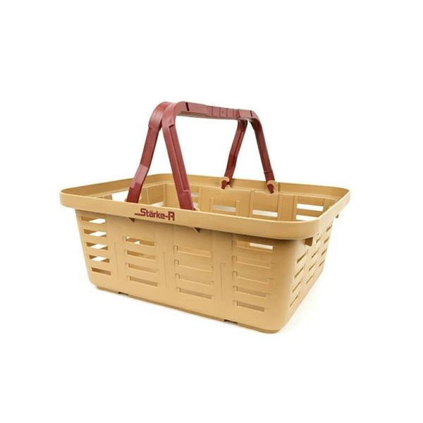 車のバンパーと同じ素材を使用した高耐久のバスケット左右非対称のハンドルを内側に倒す事でスタッキングが可能になりますSTR-465Sの浅型サイズによって車の微細なスペースにも収納可能になりましたラックやコットの下にも収納可能になっており、エコ...