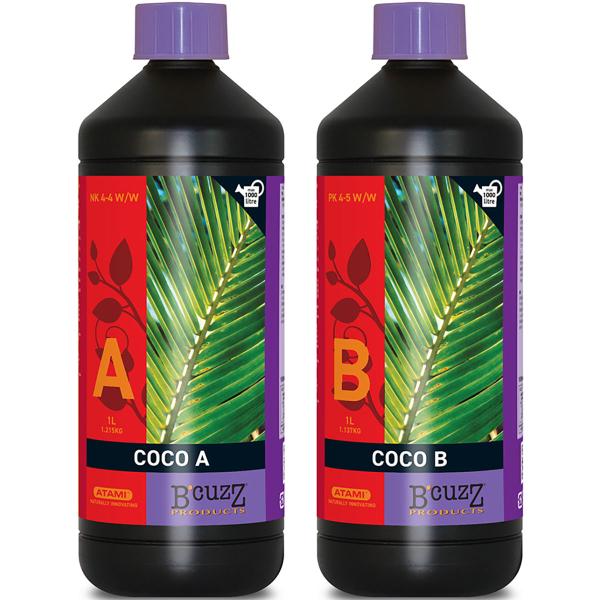B'cuzz CoCo A&amp;Bは、丈夫で健康な植物に成長するために必要な栄養素が含まれており、植物の一生を通して使用可能な肥料です。CoCo培地には元々カリウムを豊富に含んでいて、ゆっくりと放出されてきます。しかし、カルシウムがほぼ...