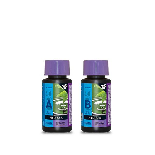 B'cuzz Hydro A&amp;Bは、丈夫で健康な植物へ成長するために必要な栄養素が含まれており、植物の一生を通して使用可能な肥料です。水耕栽培では、より多くの栄養素を必要とします。そのため、Hydro A&amp;Bは肥料濃度が濃く...