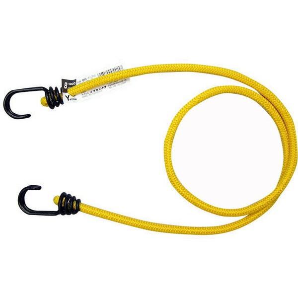 【特長】●両端にひっかけ金具が付いた丸ゴムロープ【用途】●キャリーカートや自転車などの荷物の固定として原産国:インドネシア材質:天然ゴム・ポリエステル色:イエロー先端部分:8mm幅用金具(両先端)