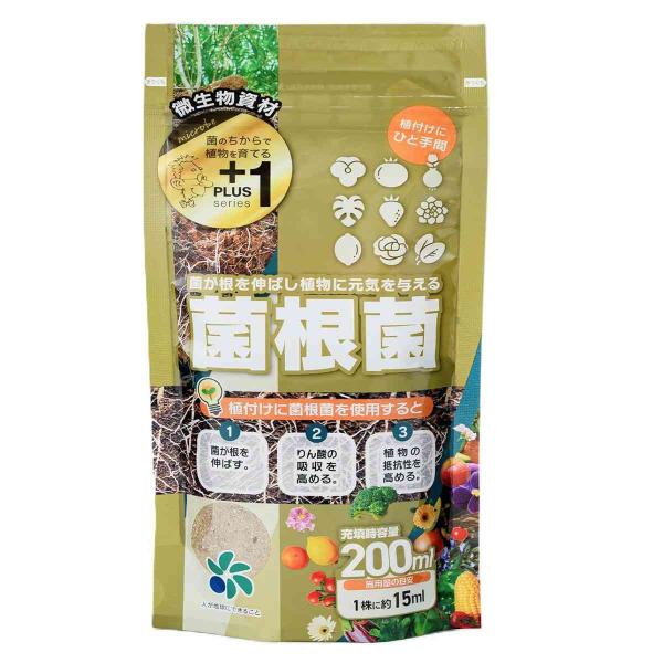 植えつけにひと手間、菌が根を伸ばし植物に元気を与える菌根菌菌のちからで植物を育てるPLUS ONE series(プラスワンシリーズ)菌根菌は植物の根に感染して根と共生。根の届かない範囲かた養分と水分を根に届けます。また、病原菌などの攻撃に...