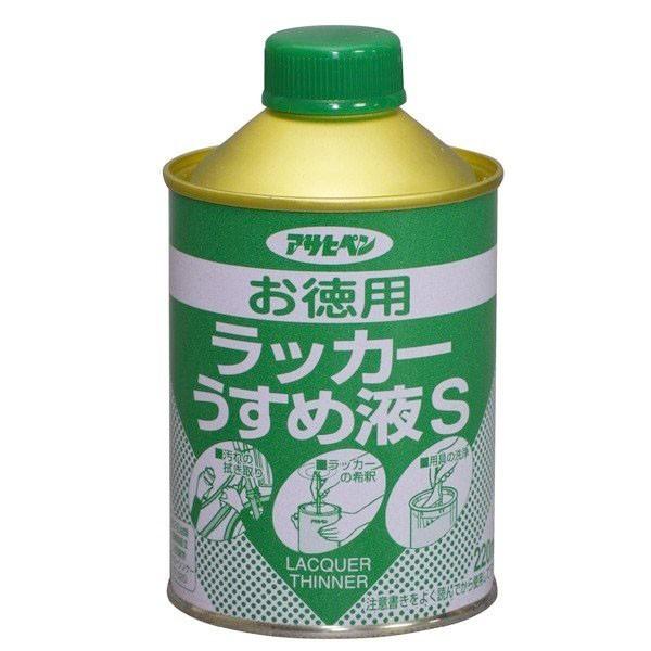 成分:有機溶剤用途1.ラッカー酒精塗料の粘度が高く、塗りにくいときにうすめる。2.塗料を塗ろうとする面の汚れを拭き取る。3.塗料を塗ったあとの塗装用具を洗う。4.塗料が衣服などについたときに拭き取る敵する塗料ラッカーや酒精塗料に適します。使...