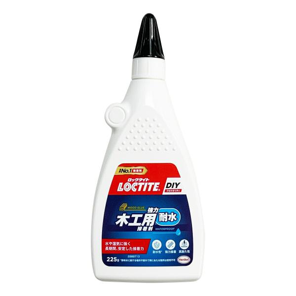 水や湿気に強く長期間、安定した接着力特長高い接着力と耐水性のある木工用接着剤。木工物の制作活動やDIY、補修等に最適。使用方法接着面のほこりた油脂などを除去する。片面に均一に塗布後、すぐにはりあわせ、圧着する。ご使用上の注意5℃以上で使用し...