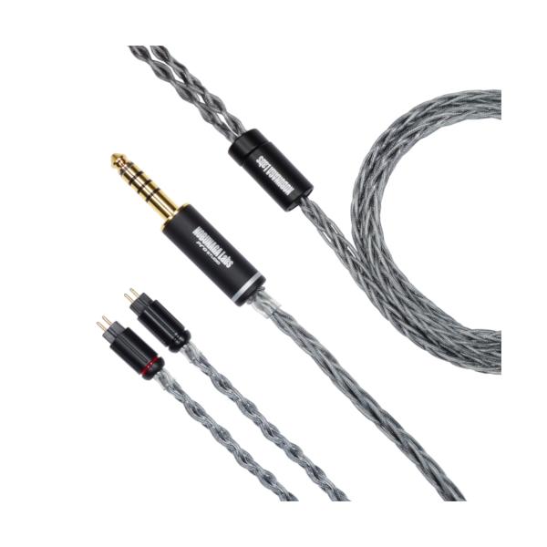 4.4mm5極バランス対応　銅銀合金導体採用カスタム2ピンリケーブル自然な音の広がりや余韻、伸びのある中高域と輪郭のある低域を実現する銅銀合金線最適な音響特性を得るため、高純度無酸素銅をベースにNOBUNAGA Labs独自の比率で銀を組み...