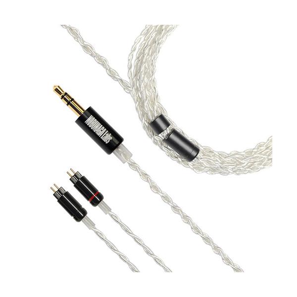 解像度を高め微細な音のニュアンスまで表現する4芯OFC銀メッキ線採用3.5mmステレオミニ対応 カスタムIEM2pinリケーブル高解像度を実現するOFC銀メッキ線1芯あたり0.08mmのOFC線を19本使用。伝送ロスを抑えケーブル本来の能力...