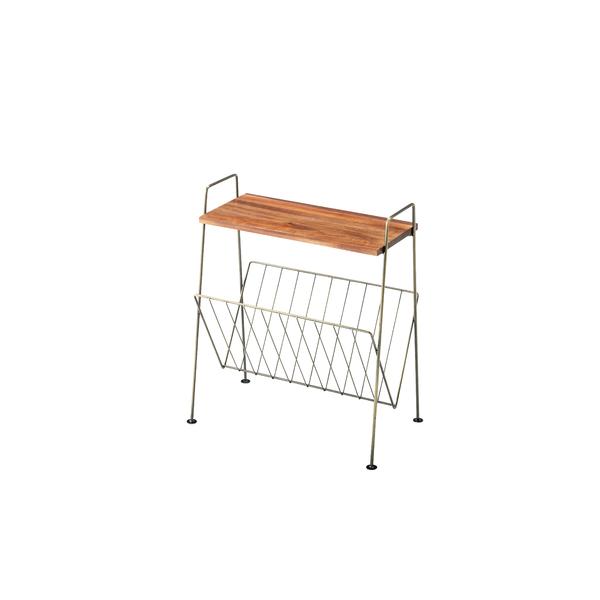 【メーカー直送のため北海道、沖縄、離島へのお届けは出来ません。】天板下に収納スペースのあるコンパクトなサイドテーブルです。収納スペースはマガジンラックとしてお使いいただけます。本や雑誌、新聞、スケッチブック、お子様の絵本やお絵描き帳などを収...