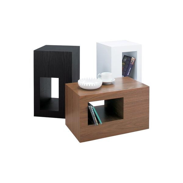 【メーカー直送のため、北海道、沖縄離島へのお届けは出来ません。】椅子、スツールとしても使えるサイドテーブルです。座れるミニテーブル。縦置き、横置き、どちらでもお使いいただけ便利です。リビングでソファに合わせてサイドテーブルとして。来客時には...