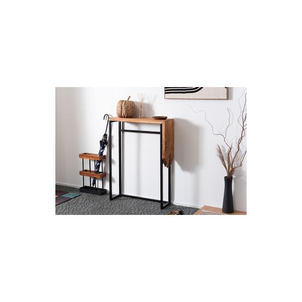 【メーカー直送のため、北海道、沖縄、離島へのお届けは出来ません。】天然木を活かした趣深いスリムコンソールチークそのものの形状を活かしたフォルムで、ひとつひとつ異なる表情を楽しむことができるシリーズにコンソールが誕生しました。温かみのある天然...