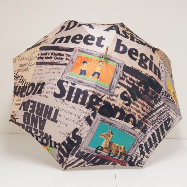 ★商品詳細★USED品ですが、比較的綺麗な一品です。「オモシロオカシイ」をテーマにメイドインジャパンのストールを提案するブランド「Drole 2（ドローレドローレ）」の、アーティスティックなアンブレラです。子供・動物をモチーフにしたイラスト...