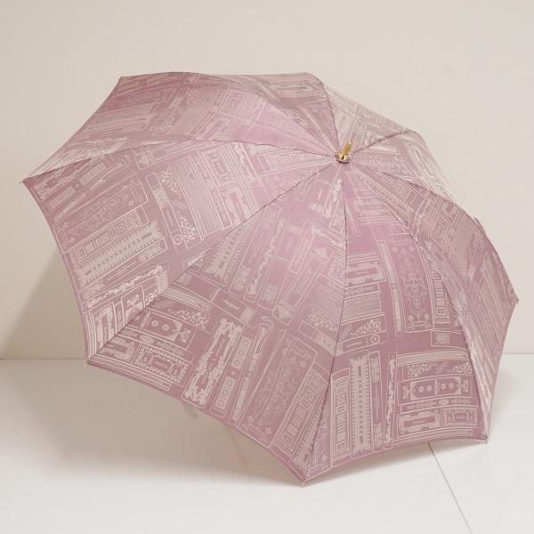 ★商品詳細★USED品です。高級傘専門店「HANWAY(ハンウェイ）」のアンブレラです。本の背表紙をジャガード織で繊細に表現しています。傘を開くと新しい物語が始まるようにとの願いが込められたデザインです。そして、細身のレザーハンドルは上品な...