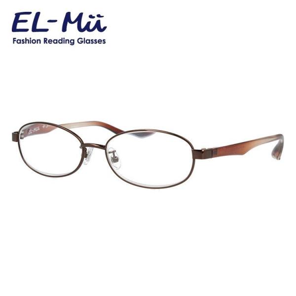 【ブランド】EL-Mii（エルミー）【品目】リーディンググラス（老眼鏡）【型番】EMR 303L-1 53サイズ度数：+1.00〜+3.50【フィッティング】調整可能ノーズパッド（クリングス）【シェイプ】オーバル【カラー】フレーム：Crys...