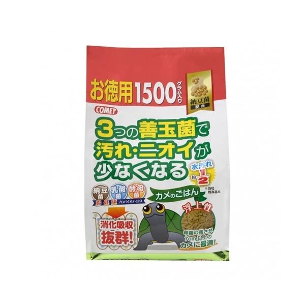 善玉菌である納豆菌によるプロバイオテクス効果でカメの整腸を促し、糞や臭いを軽減します。これまでの納豆菌に加え、新たに乳酸菌と酵母菌を配合したカメのエサ。3つの善玉菌の力でカメの腸内細菌のバランスを整え、消化吸収を助けます。また、排泄物の分解...