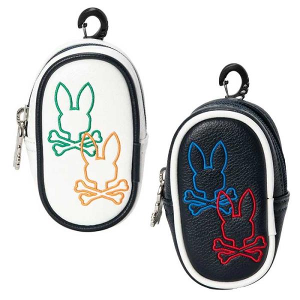 ■Psycho Bunny PBMG6AE1 LOGOART BALL POUCH ボールポーチ----------------------------------------------レザーライクなソフト合皮を使用したボールポーチです。...